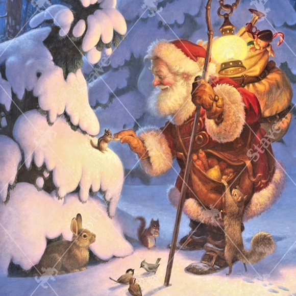 Games | Stave Puzzle Woodland Santa 210 Traditionalpuzzle Brand New ...